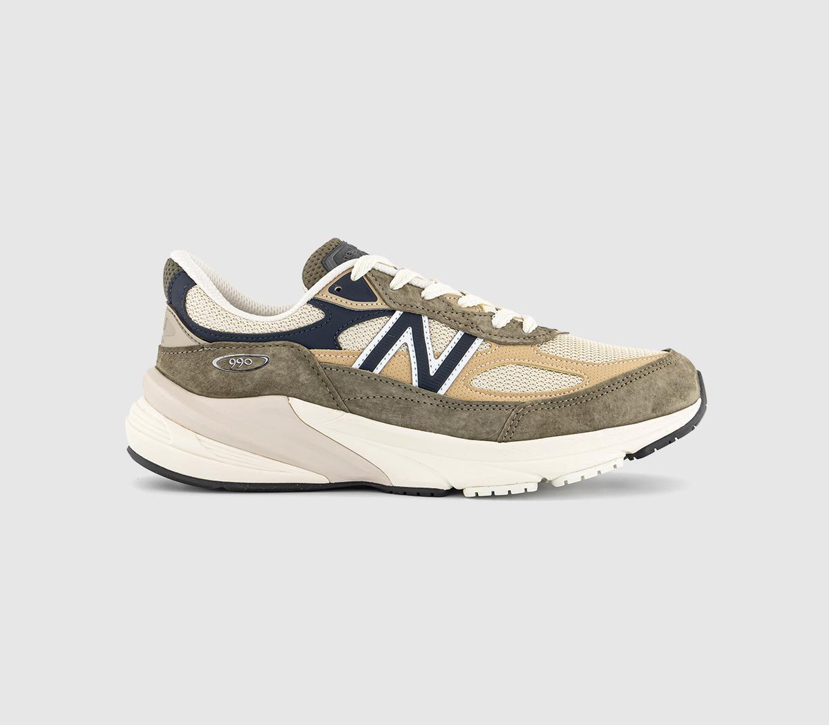 Click here for New Balance Womens 990V6 Trainers Cream Dark Camo... prices