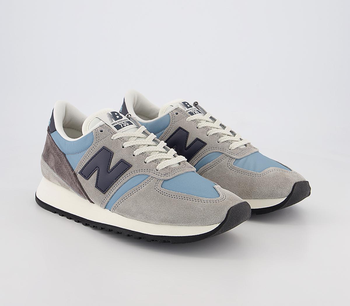 New Balance 730 Trainers Grey Blue - Men's Trainers