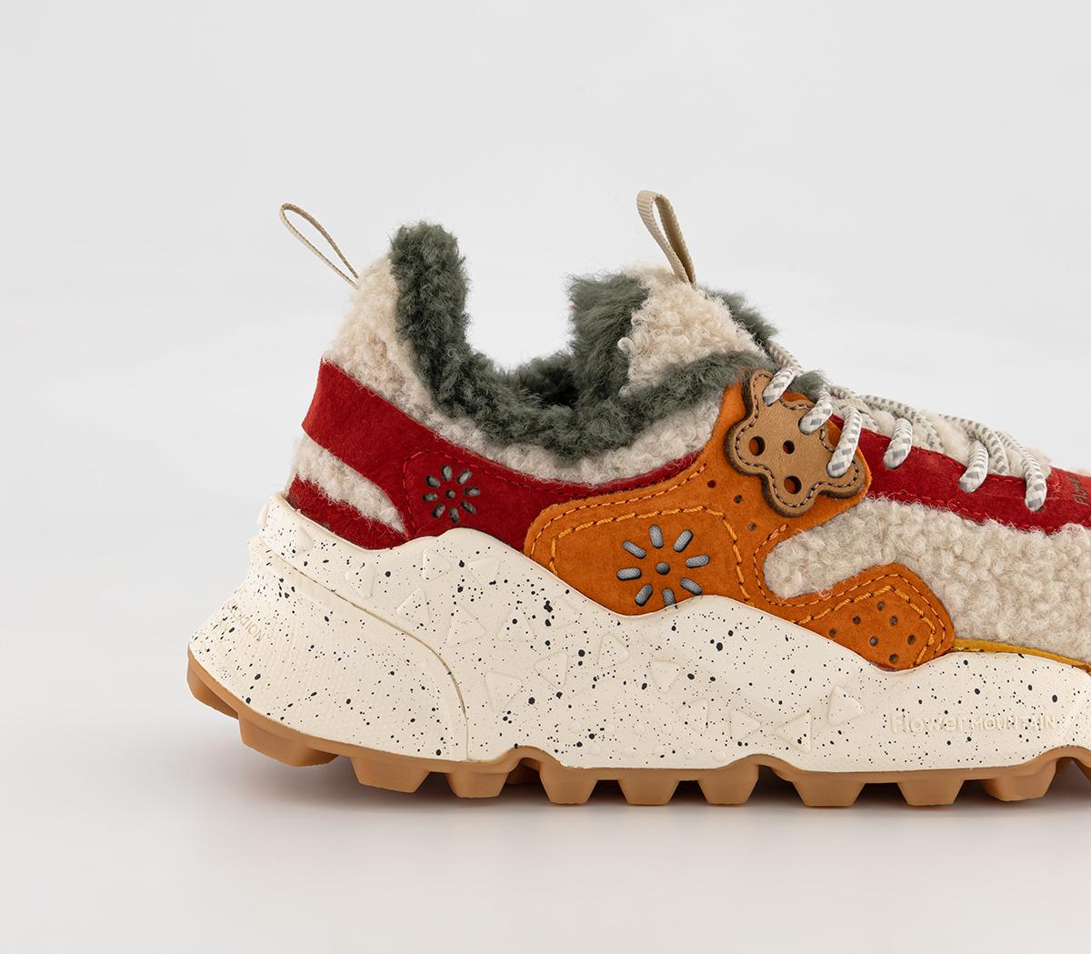 Flower Mountain Kotetsu Woman Trainers Lime Beige - Women's Trainers