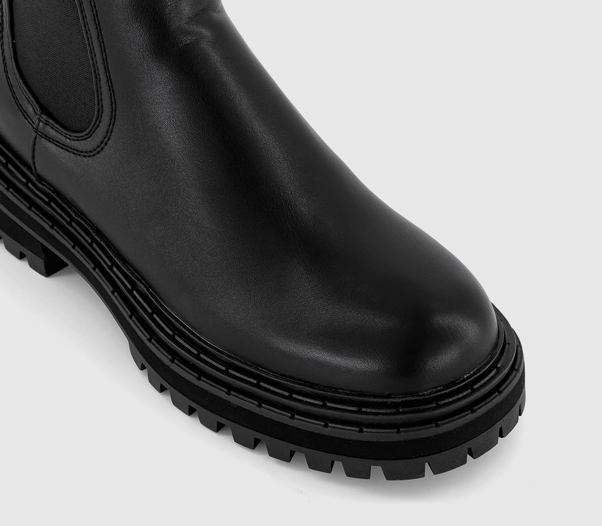 OFFICE Athens Chain Back Chelsea Ankle Boots Black - Women's Chelsea Boots