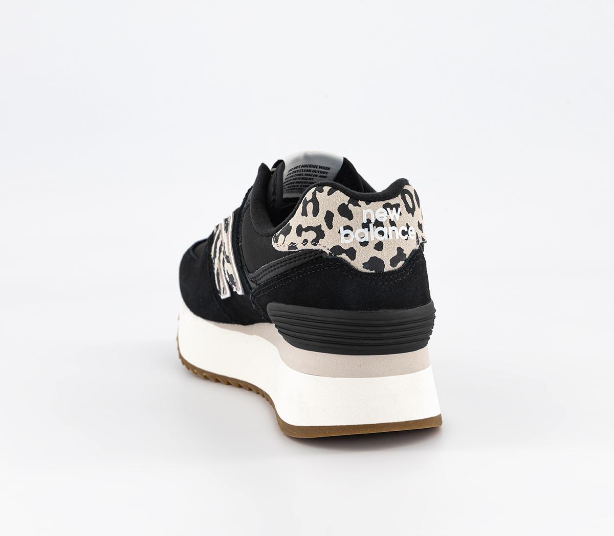 New Balance 574 Platform Black Leoard Gum - Unisex Sports