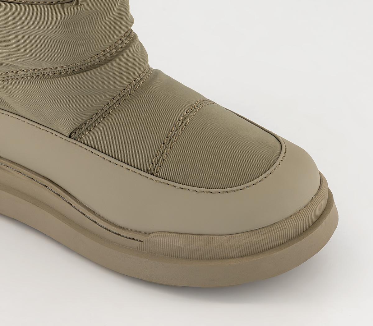 EARTHADDICT Jordan Snow Boots Khaki - Women's Ankle Boots