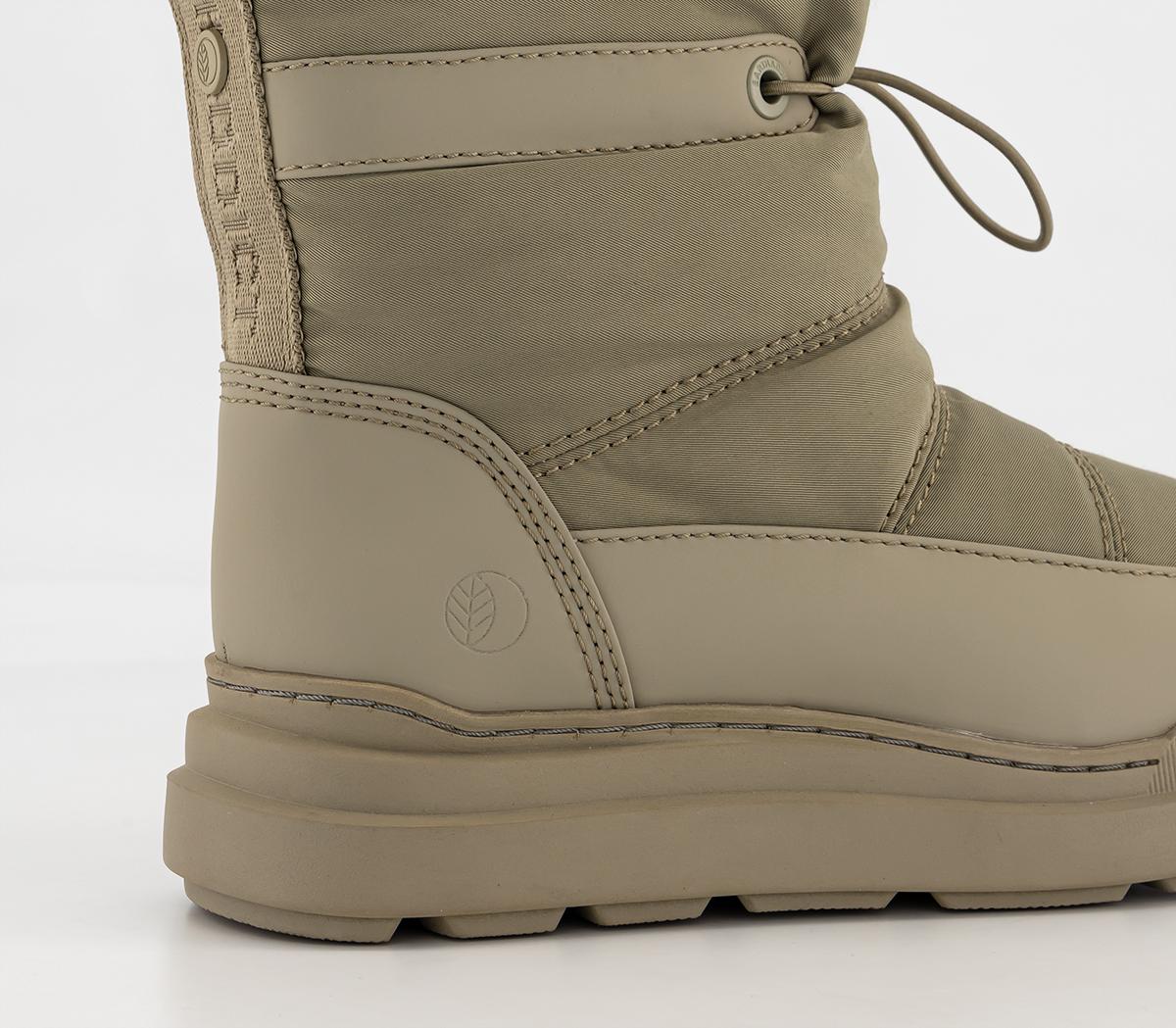 EARTHADDICT Jordan Snow Boots Khaki - Women's Ankle Boots
