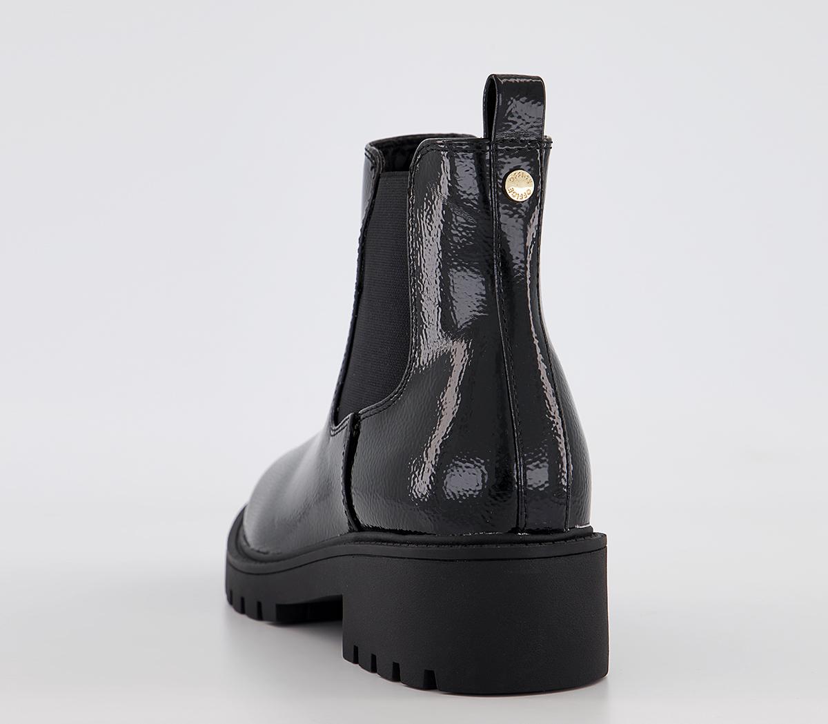 OFFICE Apollo Chelsea Ankle Boots Black Patent - Women's Ankle Boots