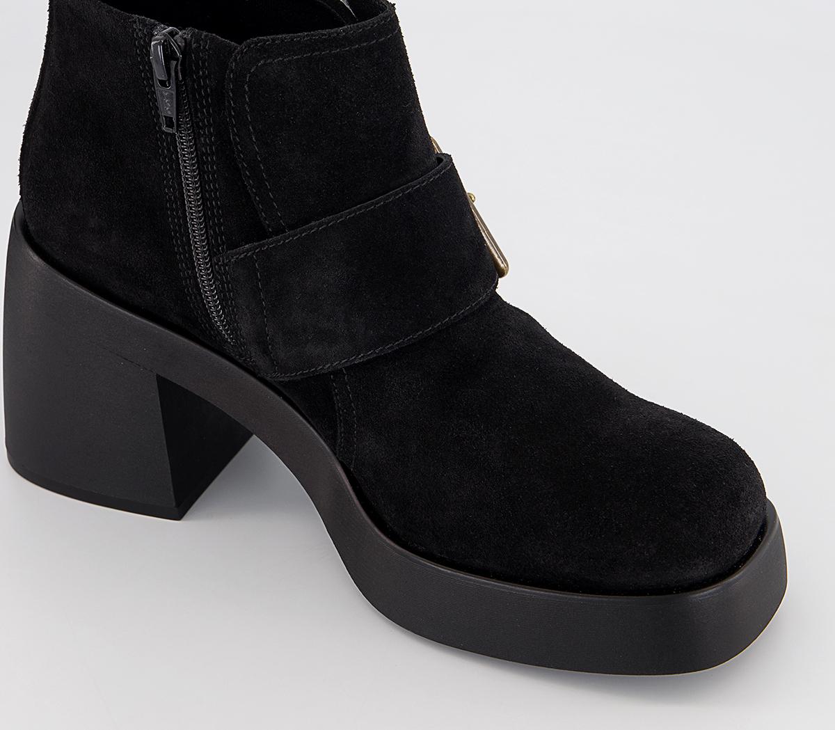 Vagabond Shoemakers Brooke Buckle Boots Black - Women's Ankle Boots