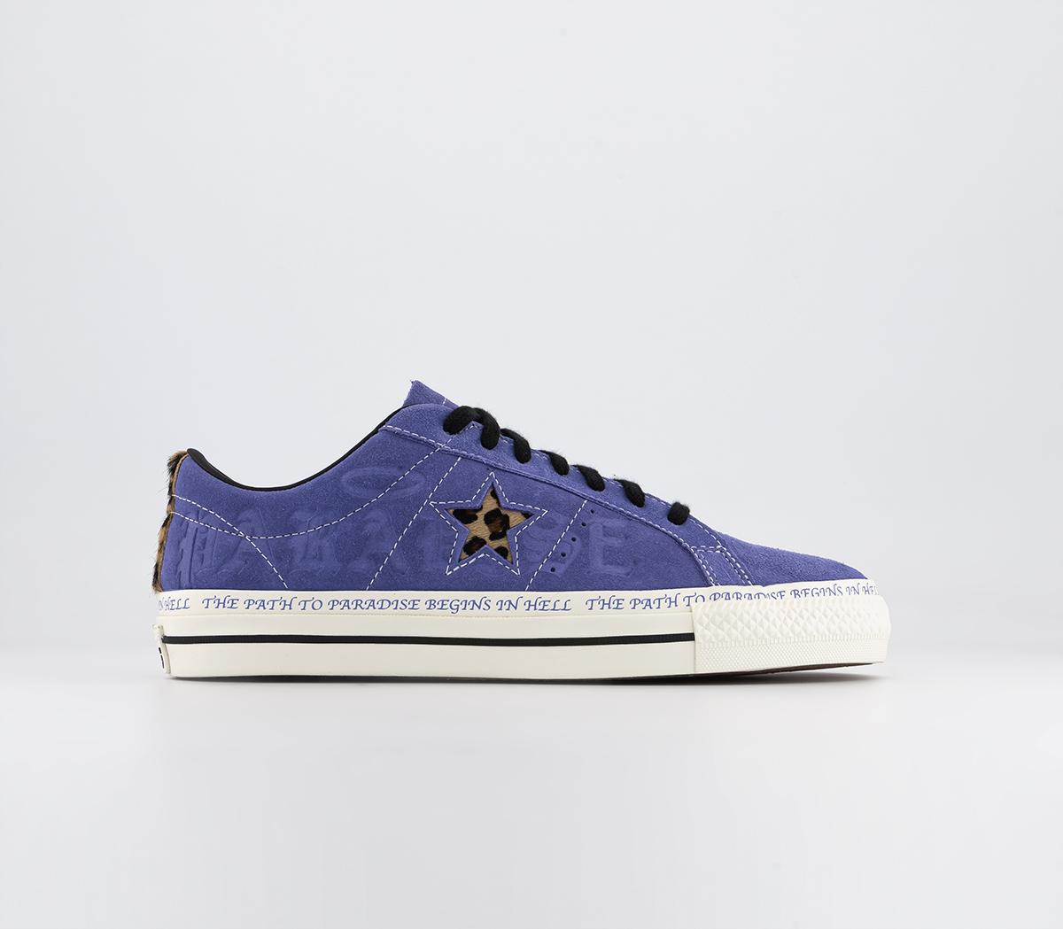 Converse One Star Pro Sean Pablo Trainers Wild Lilac Black Egret - Men ...