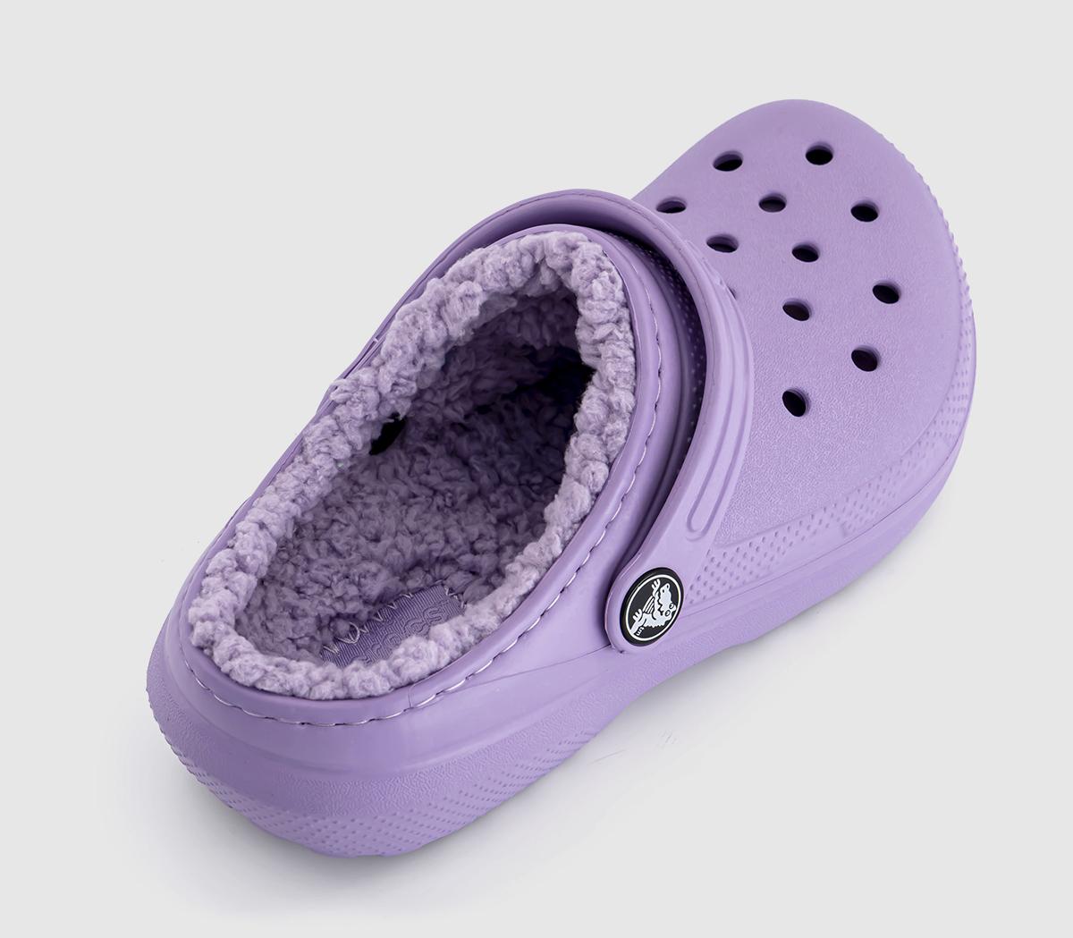 Crocs Classic Lined Kids Clogs Orchid - Unisex