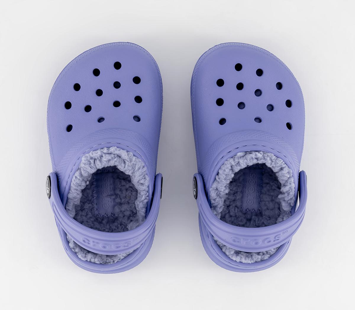 Crocs Classic Toddler Lined Clogs Digital Violet - Unisex