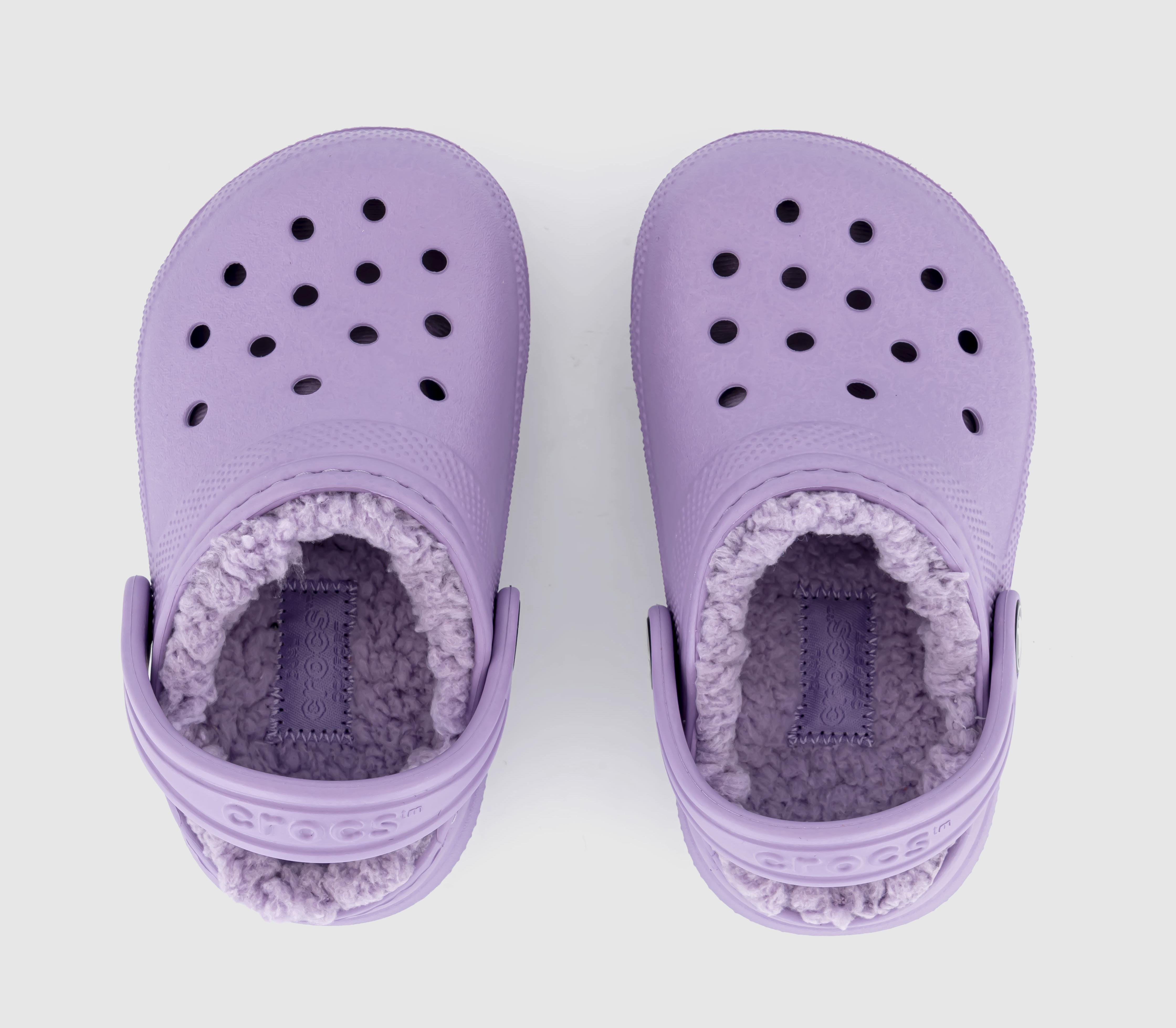Crocs Classic Lined Toddler Clogs Orchid - Unisex