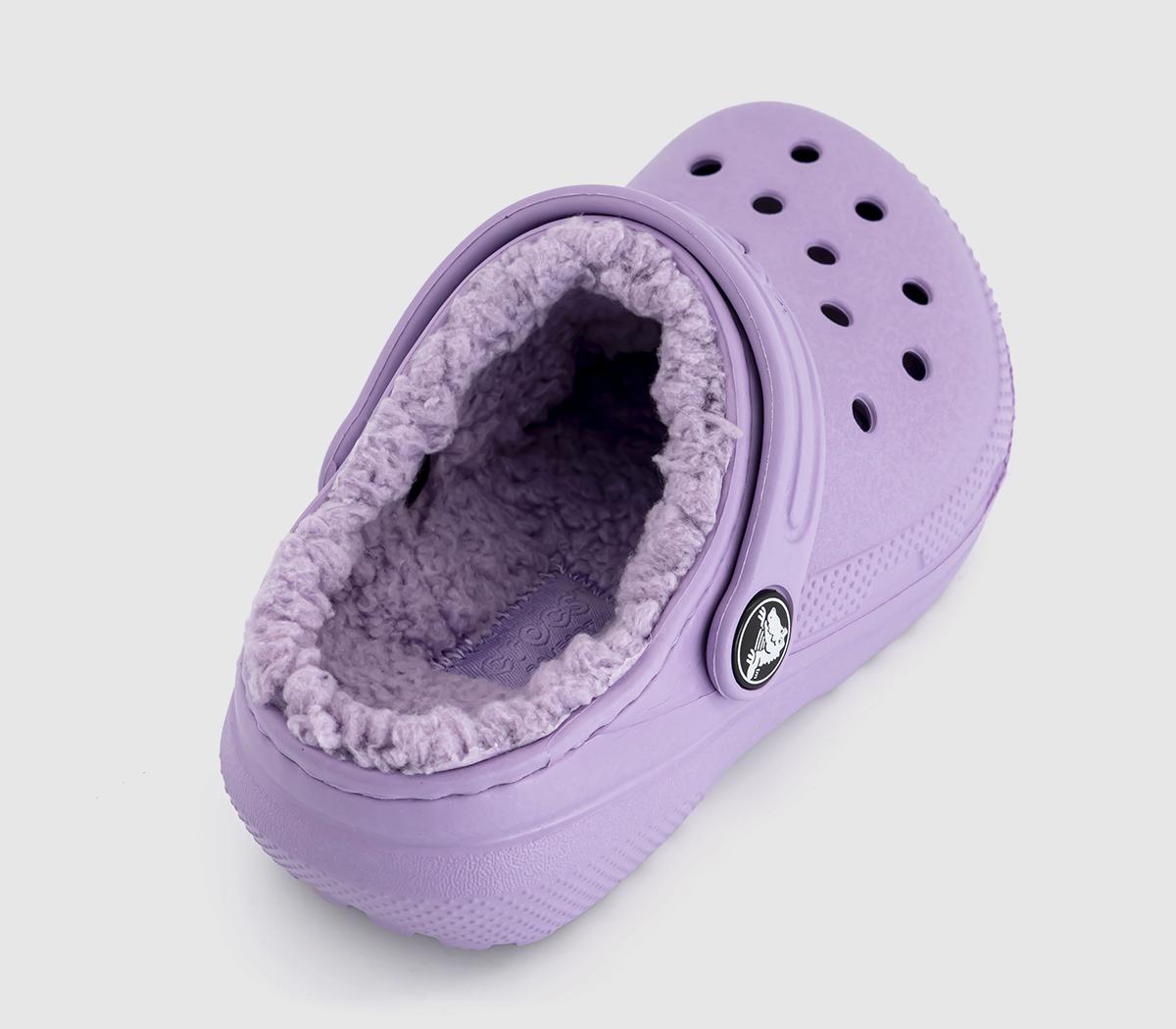 Crocs Classic Lined Toddler Clogs Orchid - Unisex