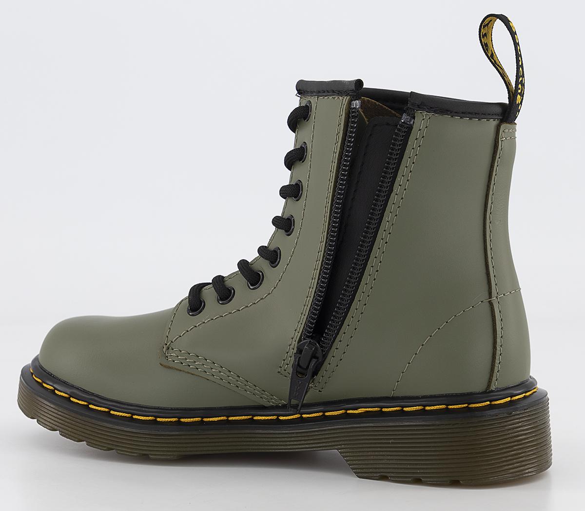 Dr. Martens 1460 Junior Boots Khaki Green Romario - Unisex