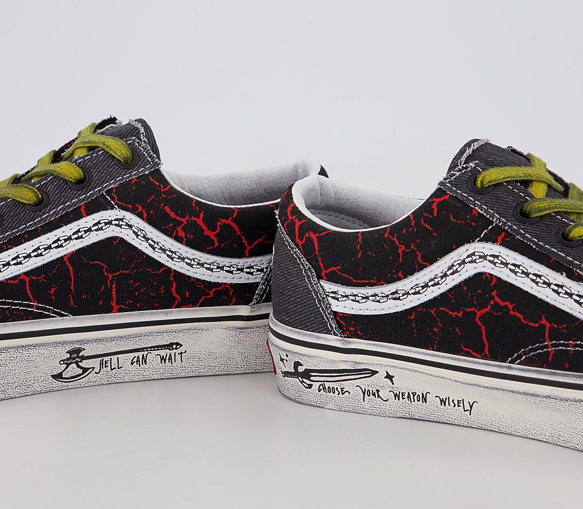 Vans Ua Style 36 Trainers Black Red - Unisex Sports