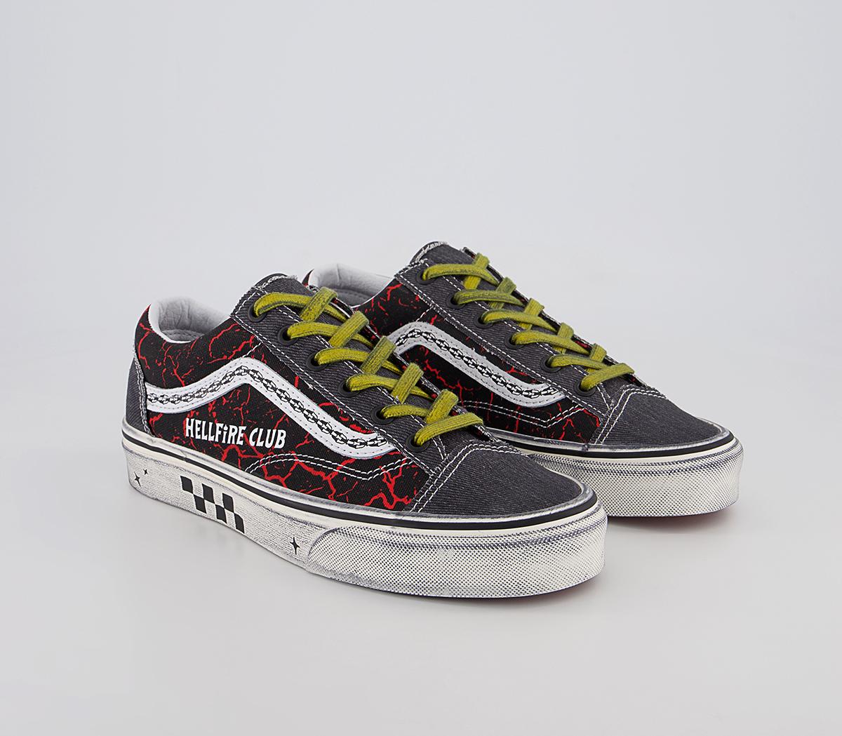Vans Ua Style 36 Trainers Black Red - Unisex Sports