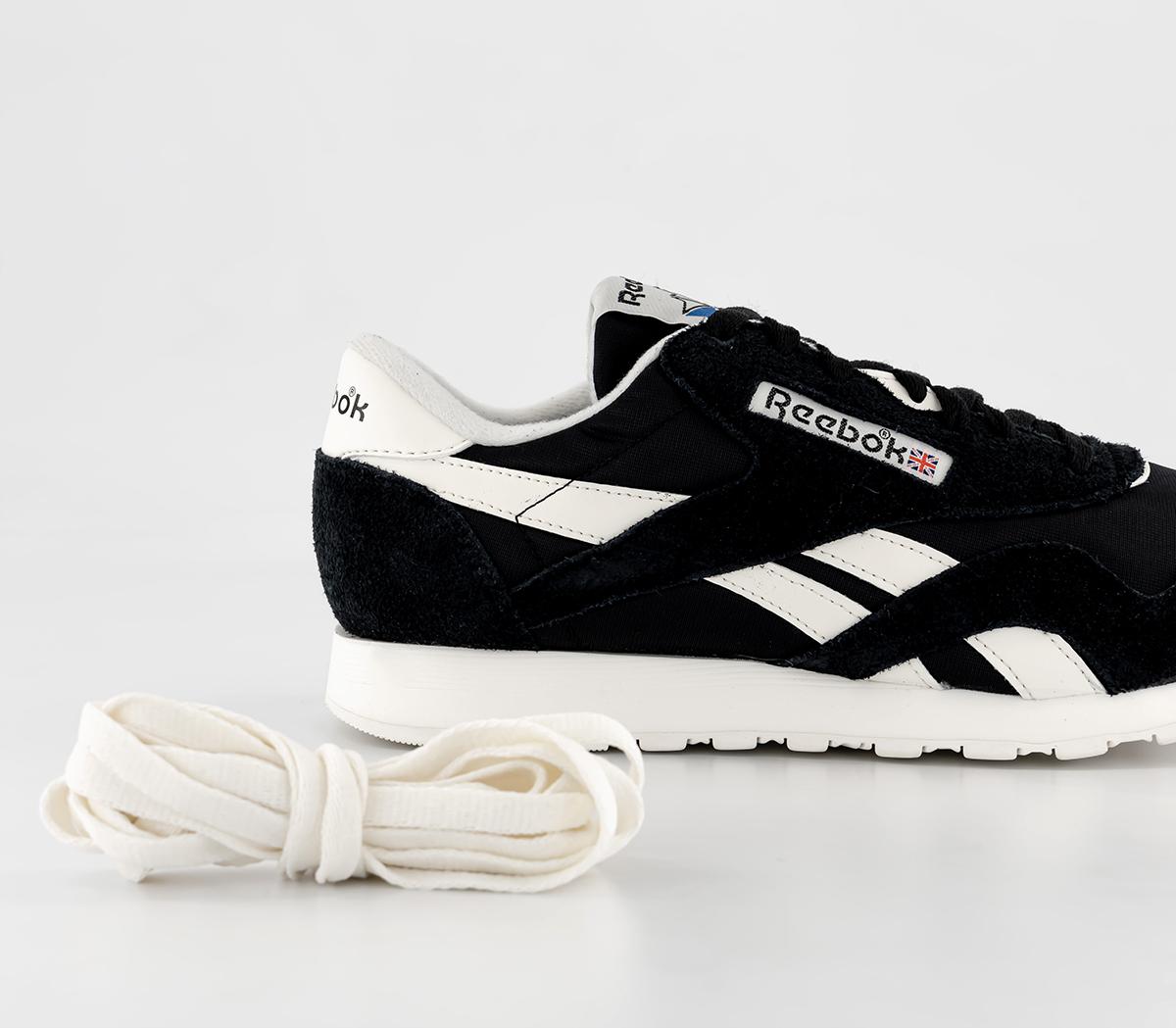 Reebok Classic Nylon 1991 Vintage Trainers Core Black Chalk Modern Blue ...
