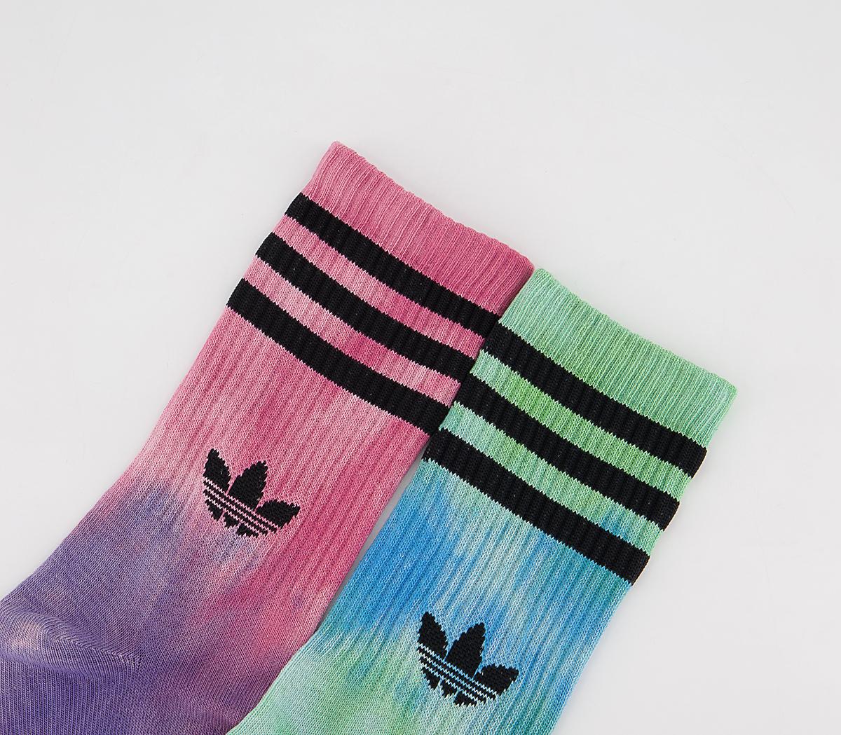 adidas Batik Sock 2 Pack Blue Pink Tie Dye - Accessories