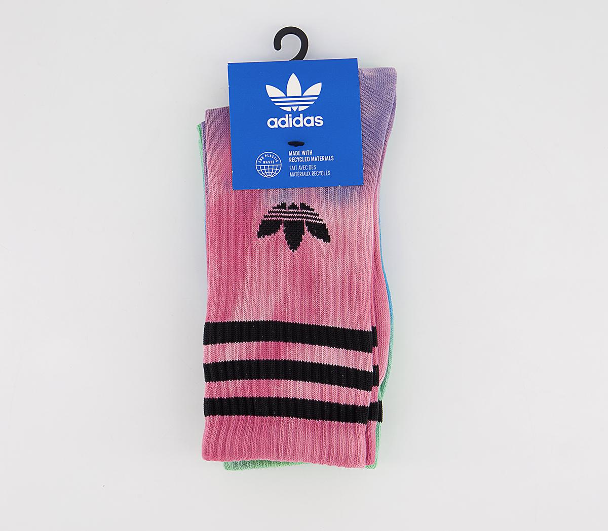 adidas Batik Sock 2 Pack Blue Pink Tie Dye - Accessories