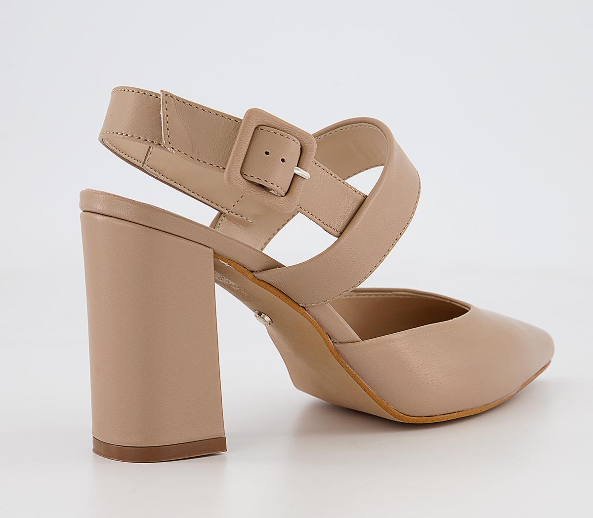 OFFICE Miracle 2 Strap Court Heels Camel Leather - Heels
