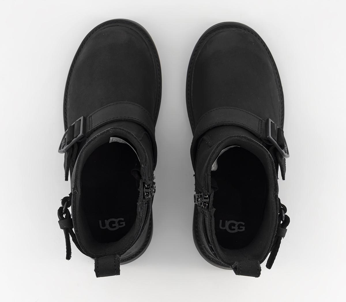 UGG Ashton Short Weather Youth Boots Black - Kids