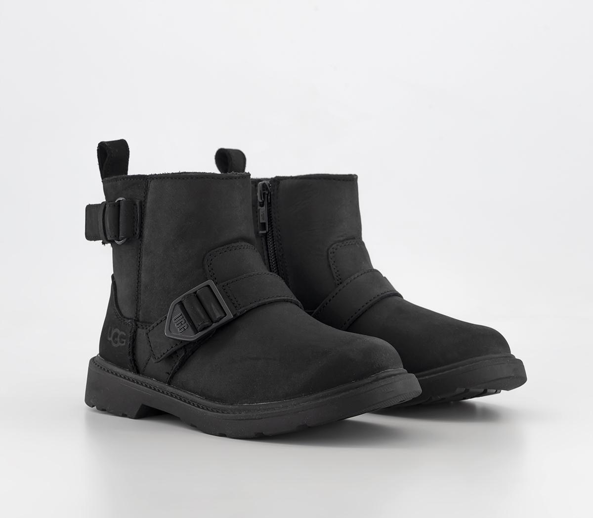 UGG Ashton Short Weather Youth Boots Black - Kids