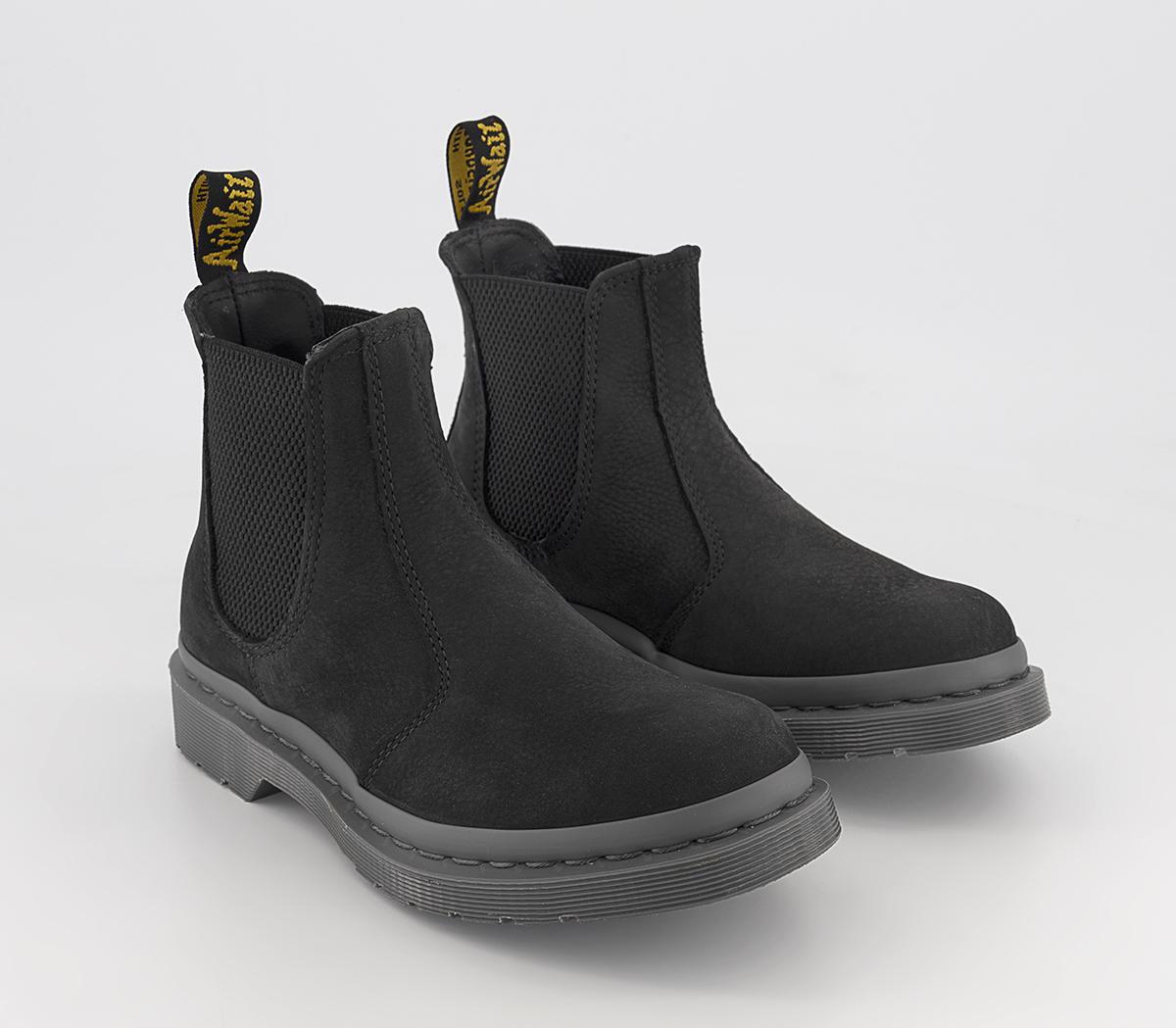 Dr. Martens 2976 Guard Chelsea Boots Black Nubuck Grey - Women's Ankle ...