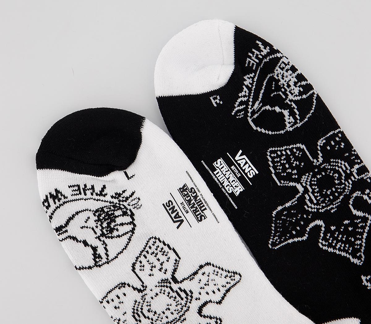 Vans Strange Miss Match Socks Black White - Accessories