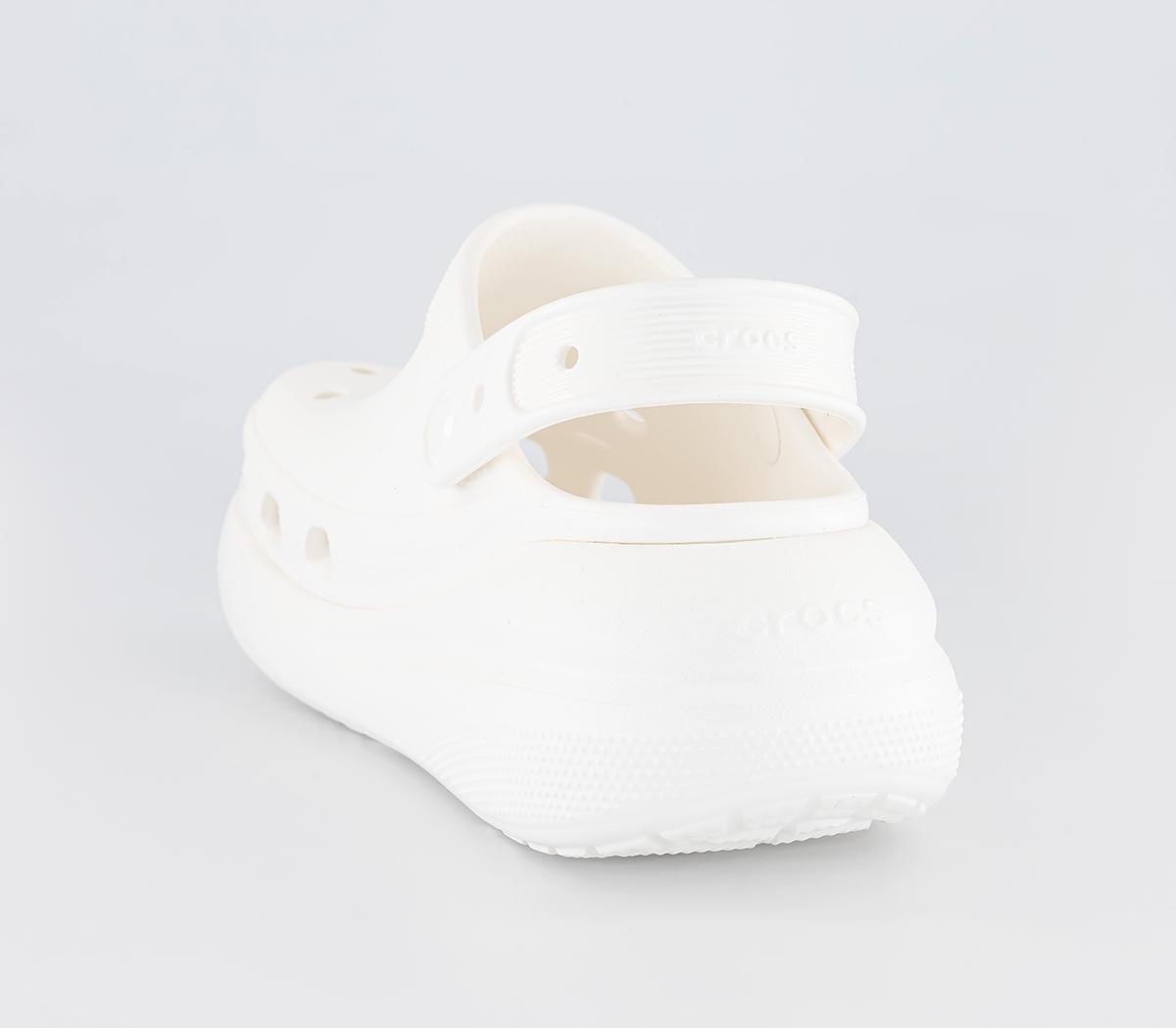 Crocs Classic Crush Clogs White - Women’s Sandals