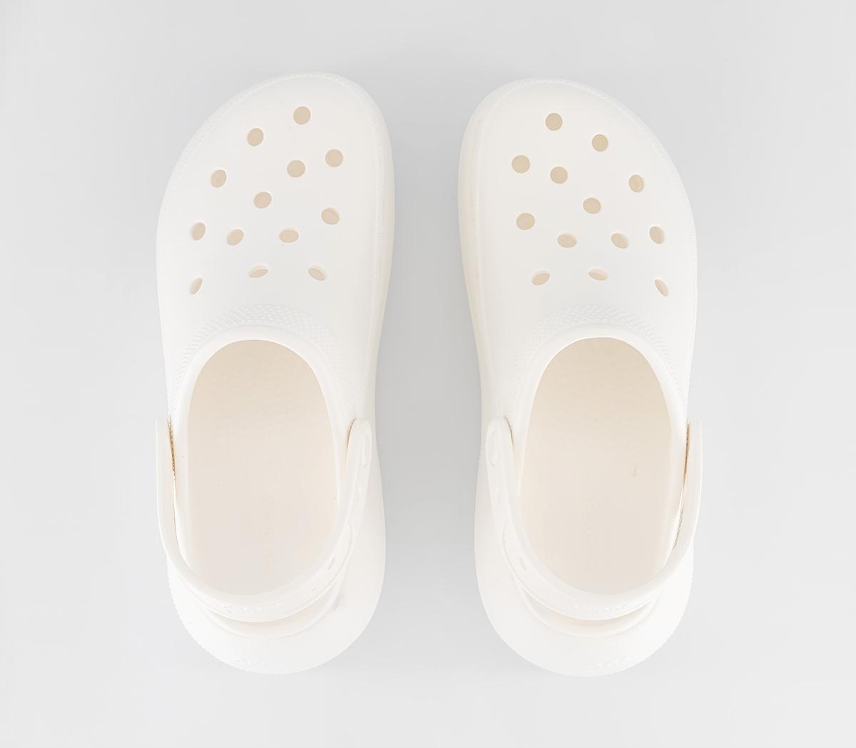 Crocs Classic Crush Clogs White - Women’s Sandals