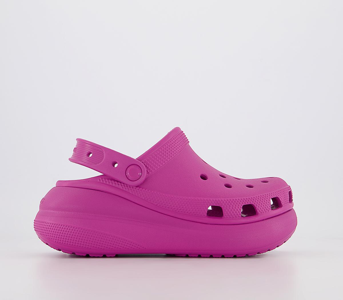 Crocs Classic Crush Clogs Fuchsia Fun - Women’s Sandals