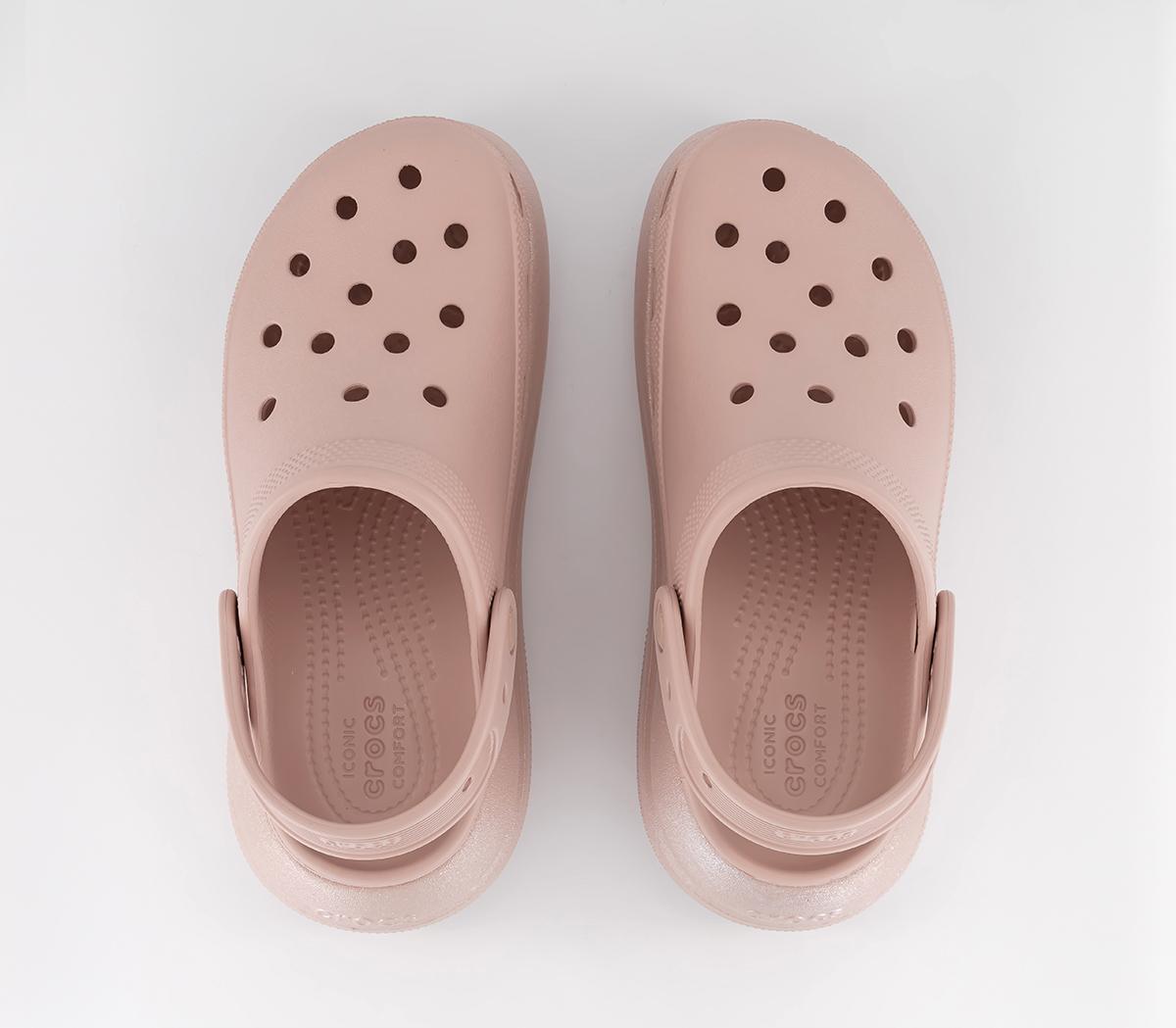 Crocs Classic Crush Clogs Pink Clay Shimmer - Women’s Sandals