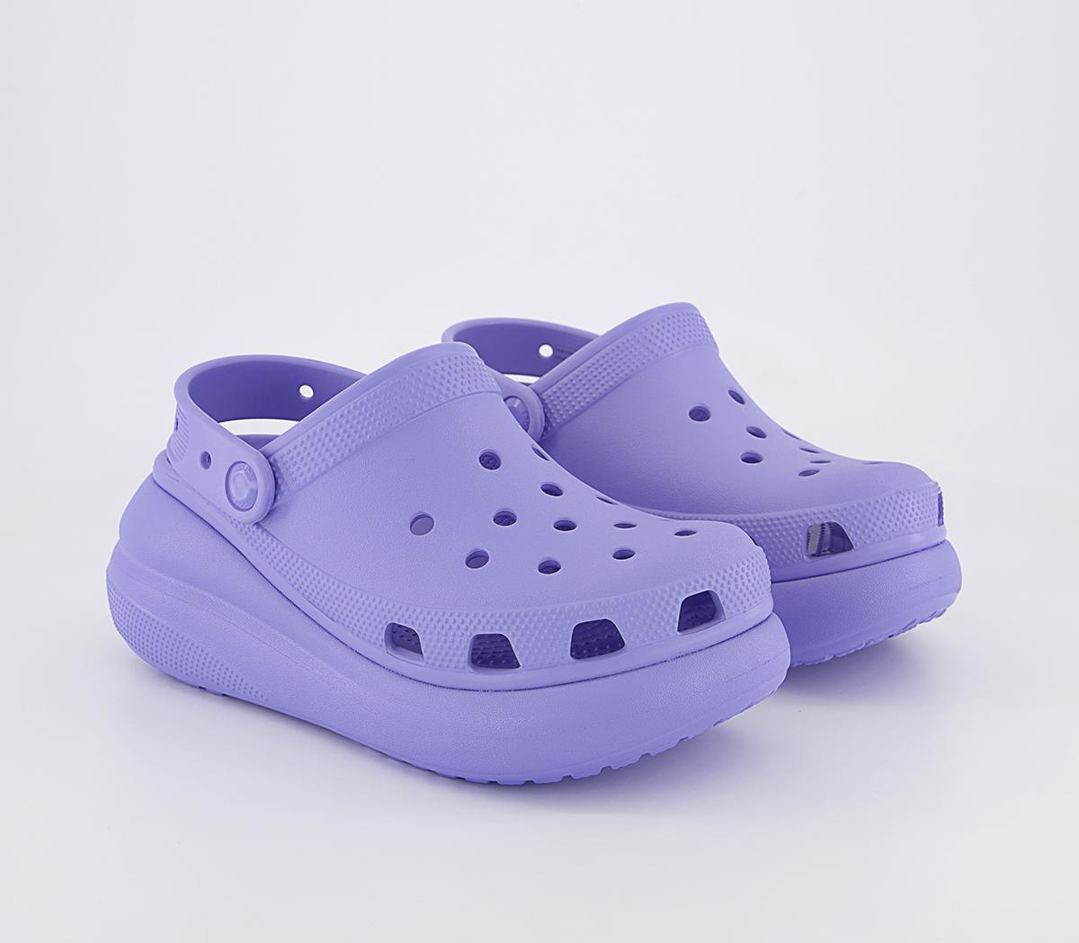 Crocs Classic Crush Clogs Digital Violet - Women’s Sandals