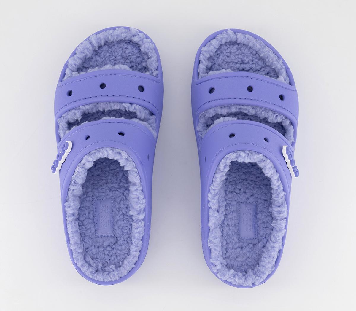 Crocs Classic Cozzzy Sandals Digital Violet - Women’s Sandals