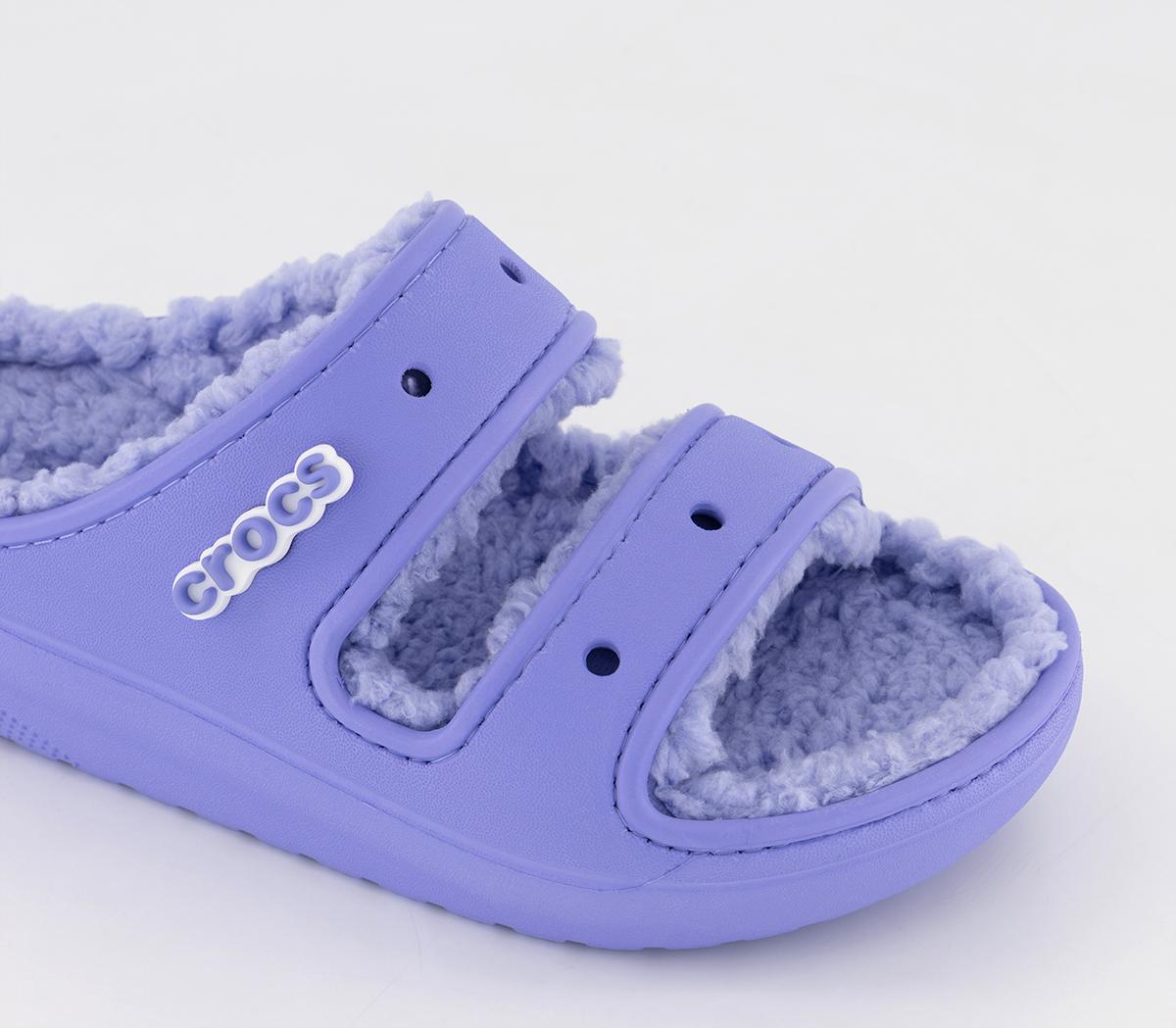 Crocs Classic Cozzzy Sandals Digital Violet - Women’s Sandals