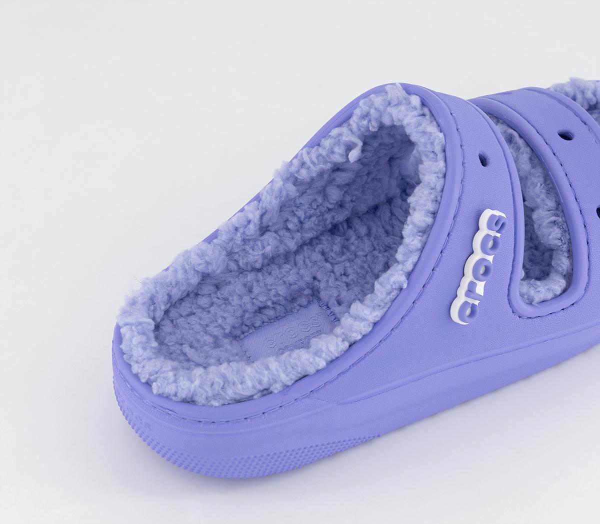 Crocs Classic Cozzzy Sandals Digital Violet - Women’s Sandals