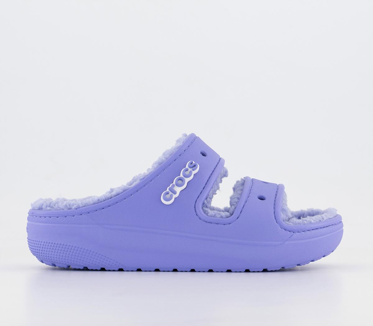 Crocs Classic Cozzzy Sandals Digital Violet - Women’s Sandals