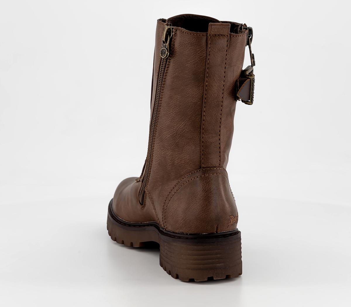 Blowfish Malibu Rauly 2 Zip Boots Walnut Local Sheriff - Women's Boots