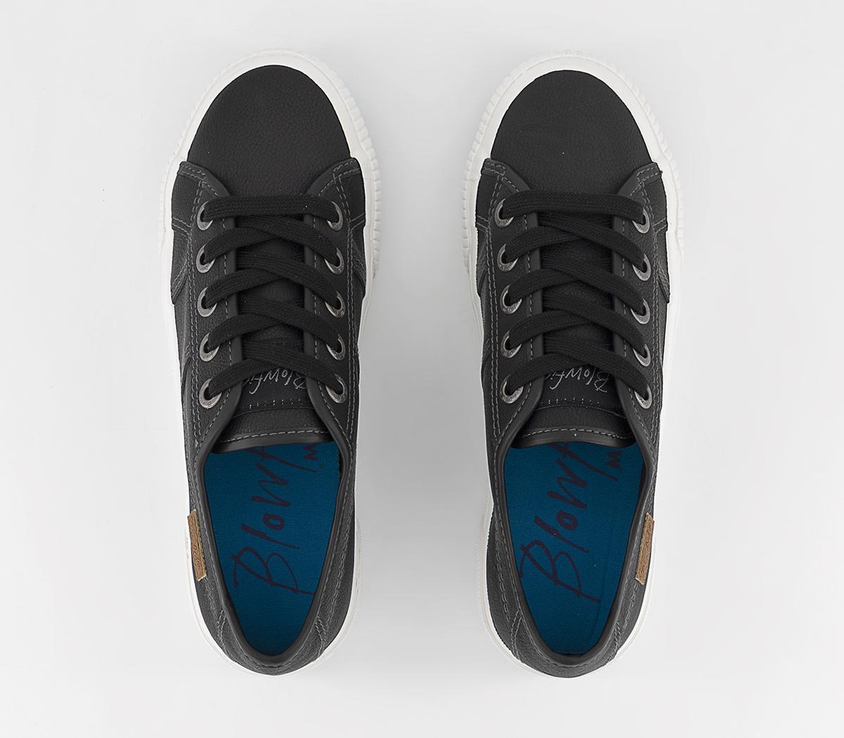 Blowfish Malibu Casper Trainers Black Maze Pu - Flat Shoes for Women