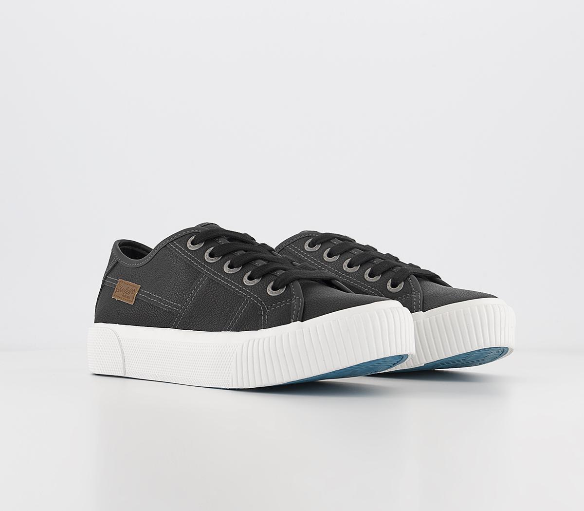 Blowfish Malibu Casper Trainers Black Maze Pu - Flat Shoes for Women