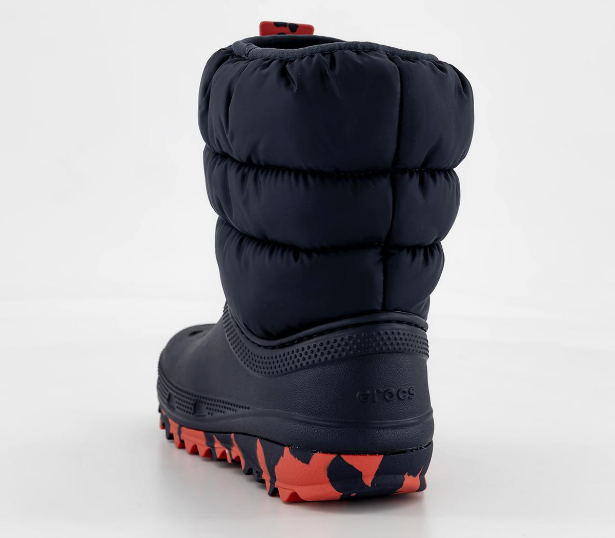 Crocs Classic Neo Puff Kids Boots Navy - Unisex