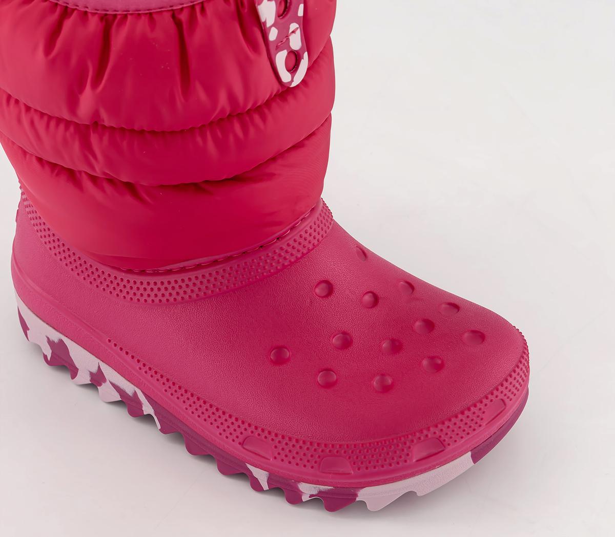Crocs Classic Neo Puff Kids Boots Candy Pink - Unisex