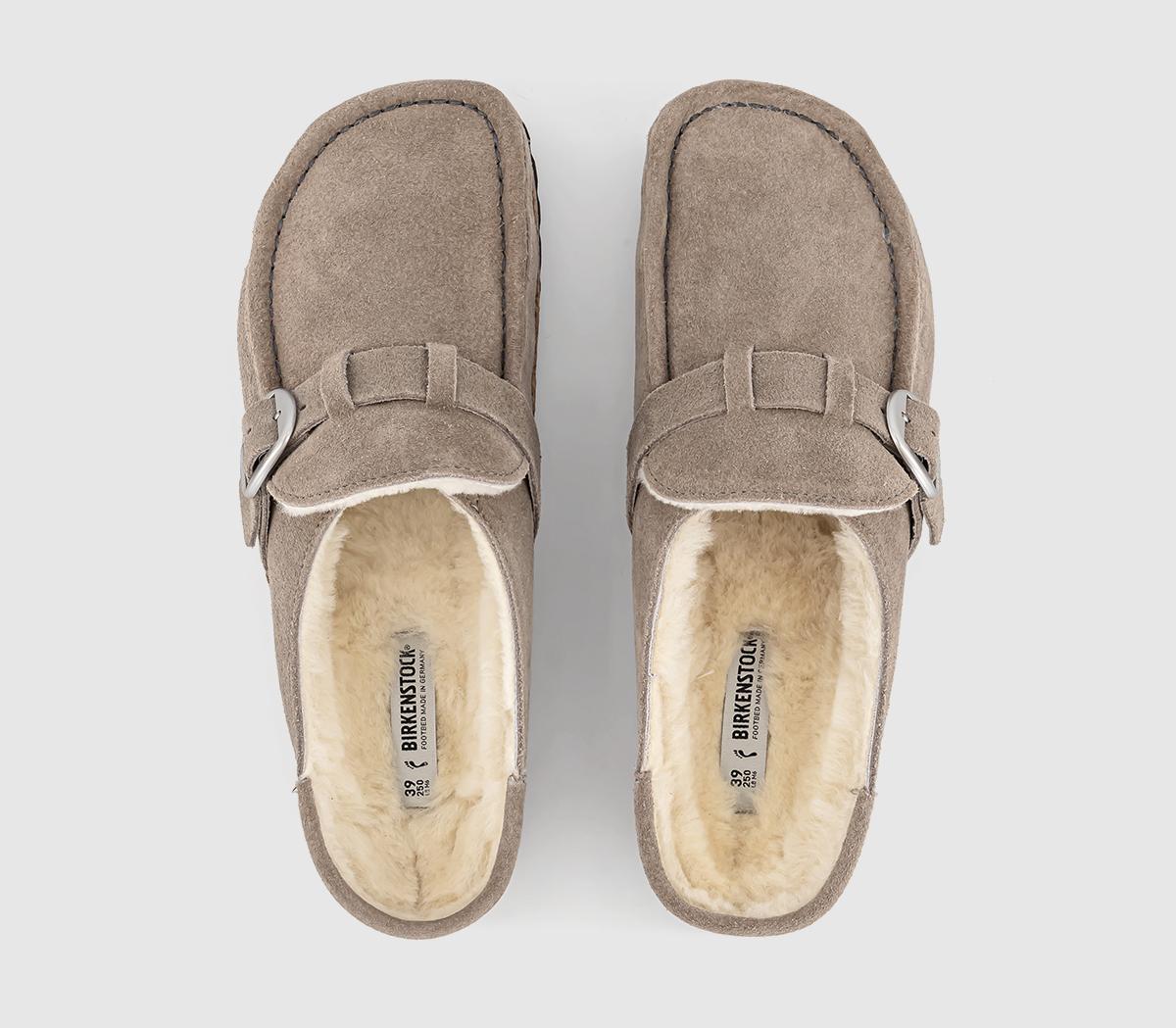 BIRKENSTOCK Buckley Shearling Stone Coin - Flat Shoes for Women