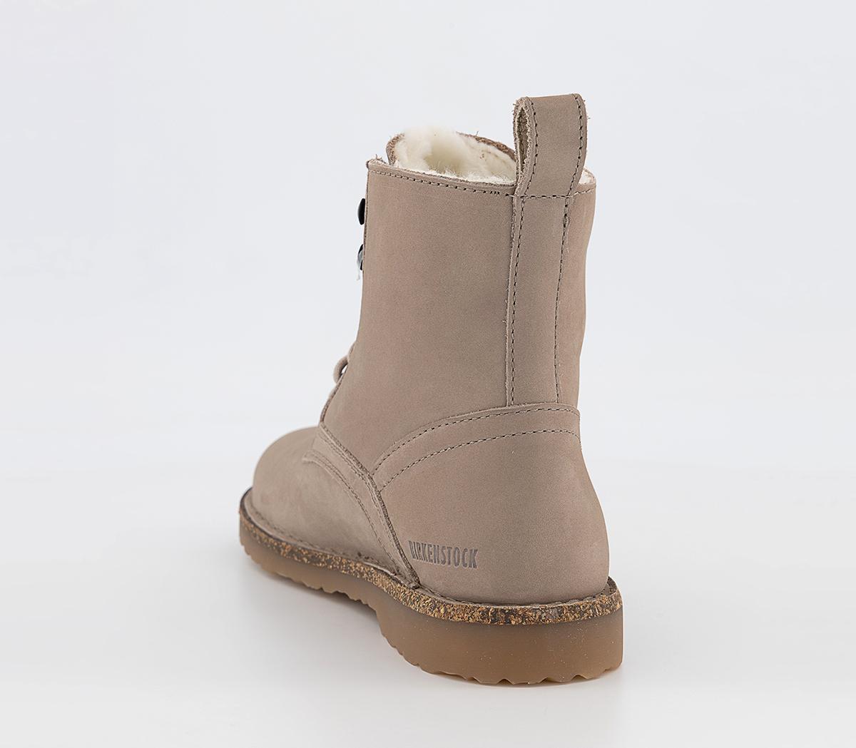 BIRKENSTOCK Bryson Shearling Boots Beige Taupe - Women's Boots