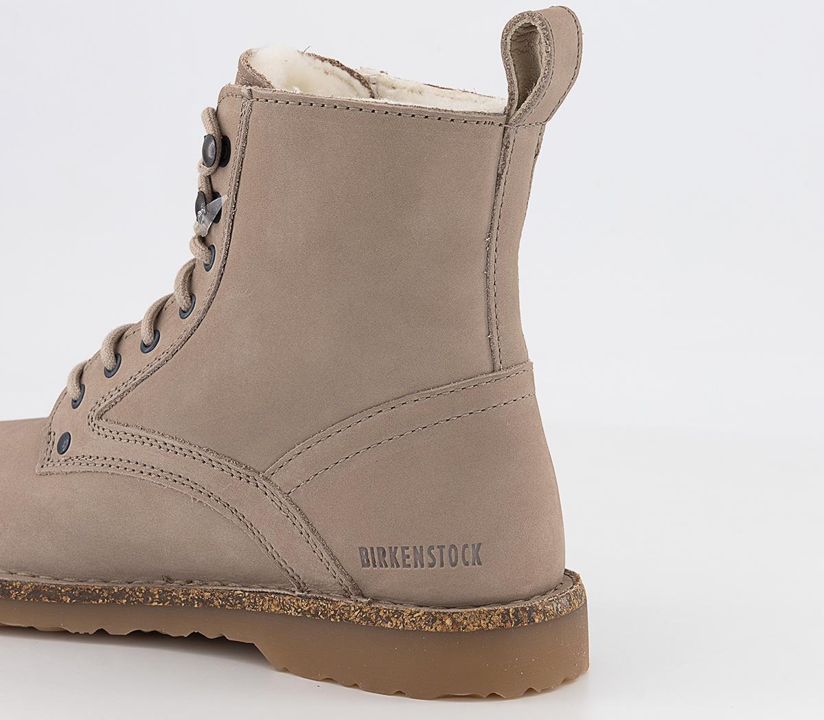 BIRKENSTOCK Bryson Shearling Boots Beige Taupe - Women's Boots