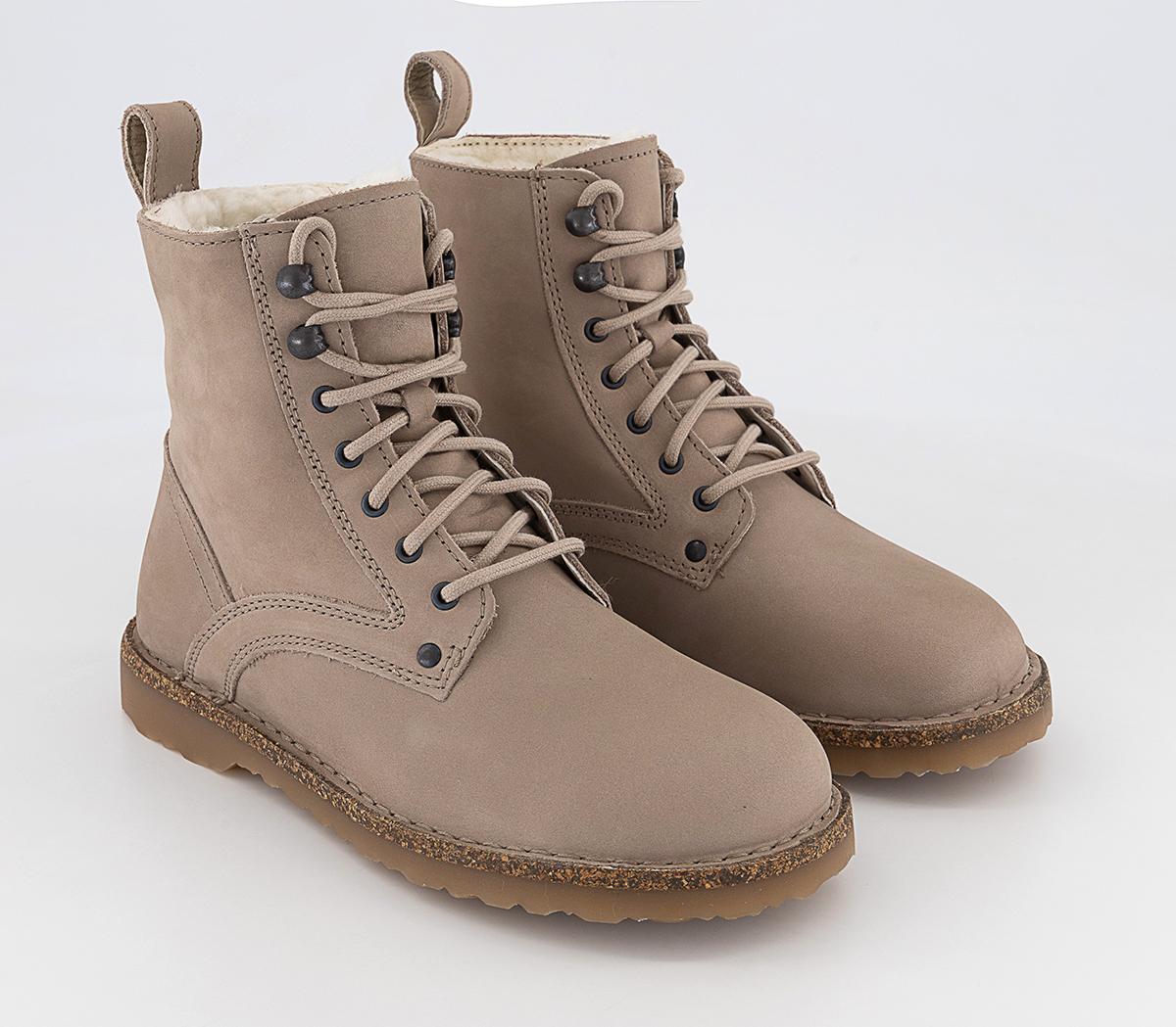 BIRKENSTOCK Bryson Shearling Boots Beige Taupe - Women's Boots