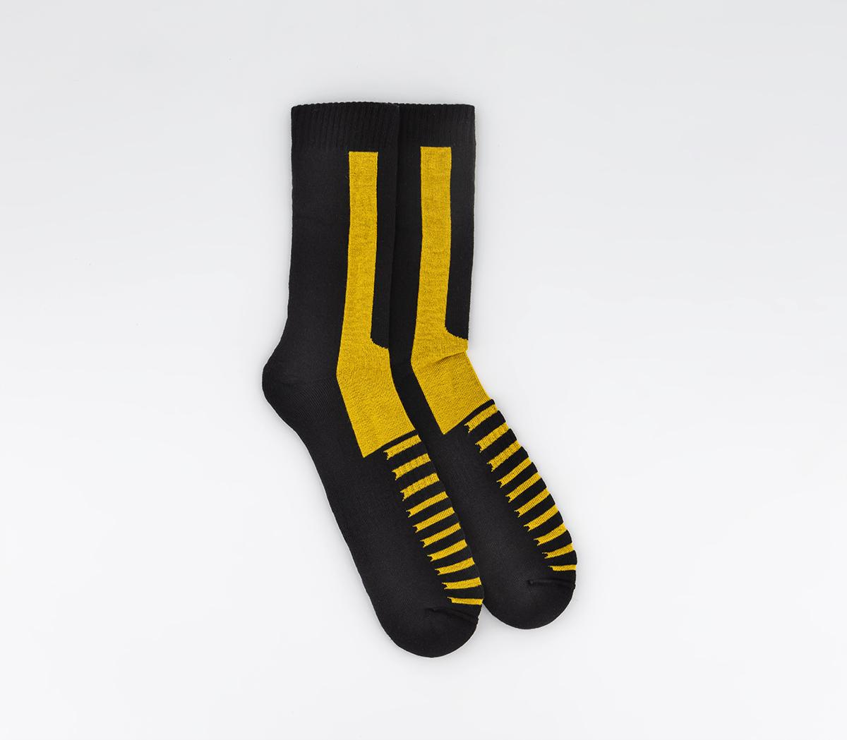 Dr. Martens Double Doc Socks Black Yellow - Accessories