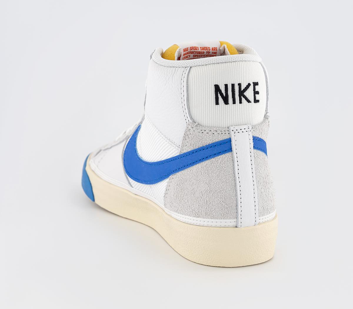 Nike Blazer Mid Pro Trainers White Photo Blue White Beach - Men's Trainers
