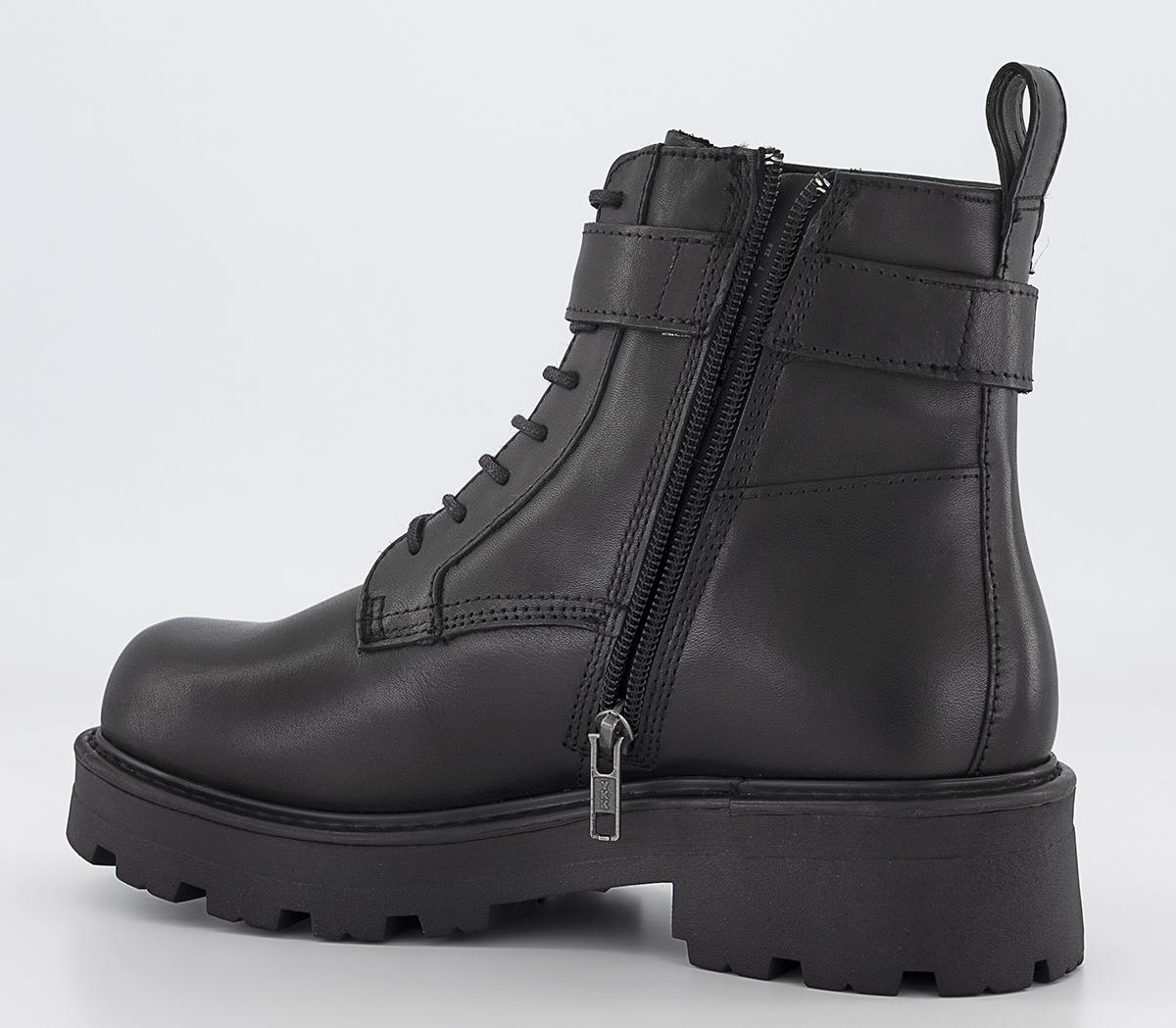 Vagabond Shoemakers Cosmo 2.0 Lace Up Buckle Boots Black - Women's ...