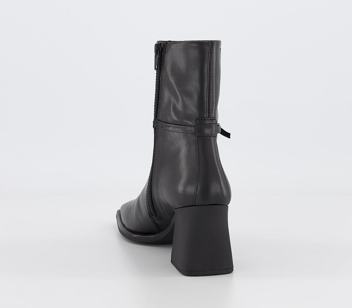 Vagabond Shoemakers Hedda Mid Buckle Boots Black - Women's Ankle Boots