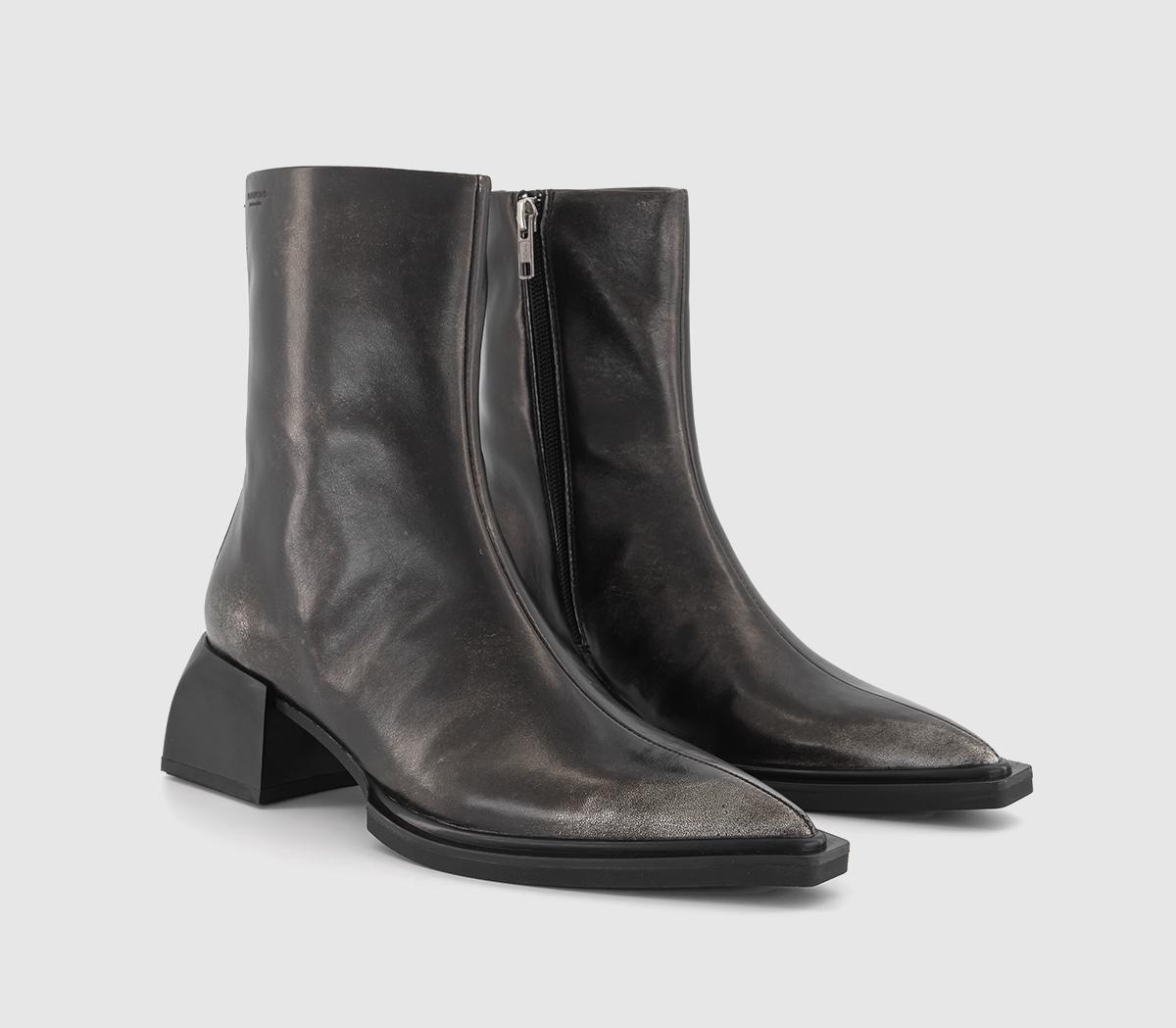 Vagabond Shoemakers Vivian Ankle Boot Silver - Women's Ankle Boots