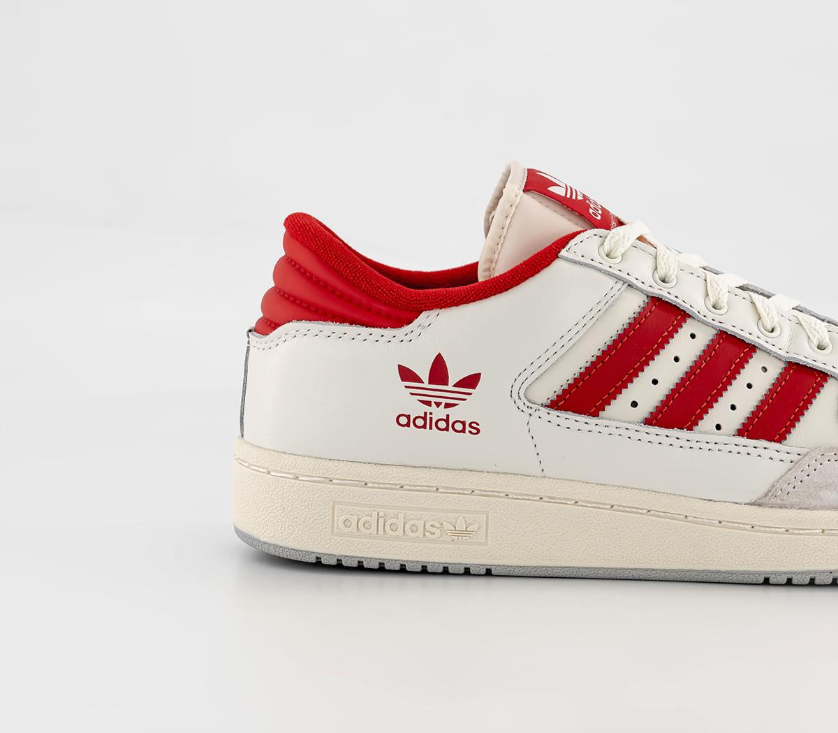 adidas Centennial 85 Lo Trainers Cloud White Scarlet Cream White ...