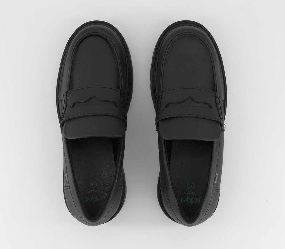 Kickers Kori Loafer Vegan Shoes Black - Women’s Loafers